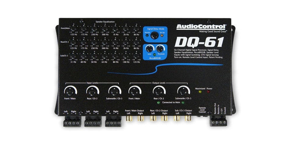 Audio Control DQ-61 6 channel line out converter with signal delay and ...