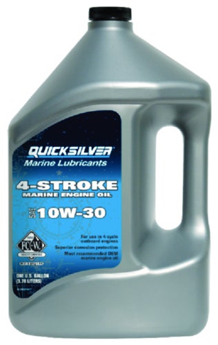 Quicksilver 10W-30 4-Stroke Marine Oil 92-8M0078617 Gallon | Bentleys ...